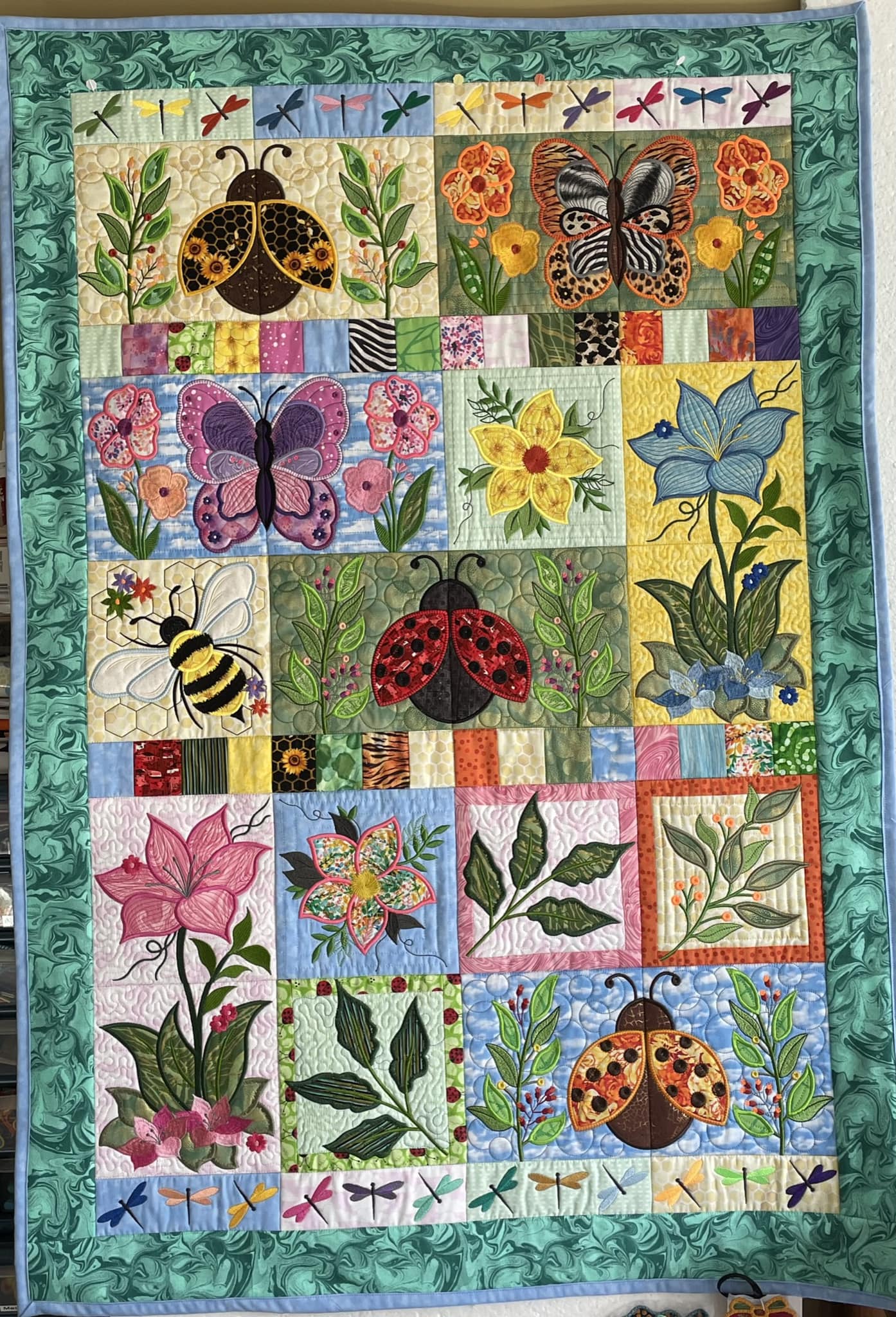 A Walk in the Park Quilt 4x4 5x5 6x6 7x7