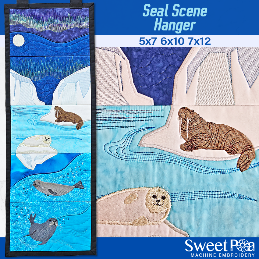 Seal Scene Hanger Made ITH