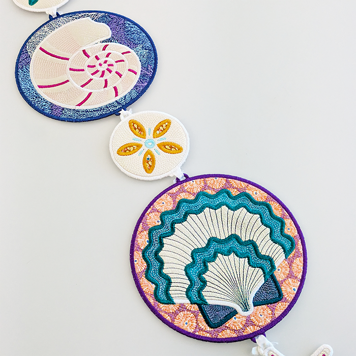 Seashell Hanger ITH Design - Sun Catcher or Home Decor