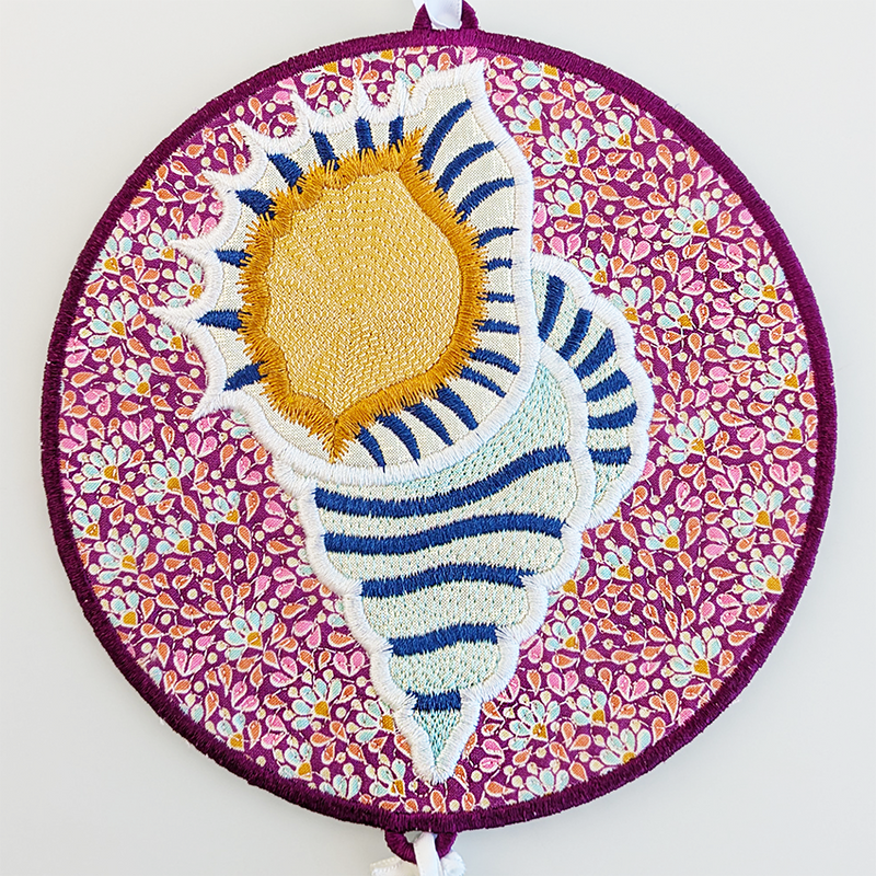 Seashell Hanger ITH Design - Sun Catcher or Home Decor