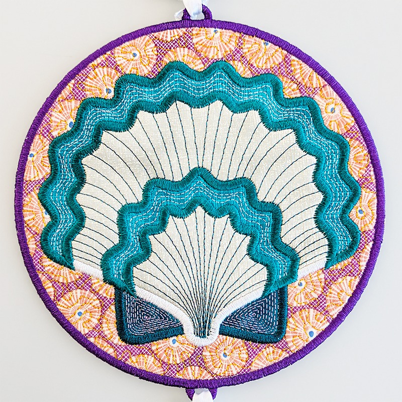 Seashell Hanger ITH Design - Sun Catcher or Home Decor