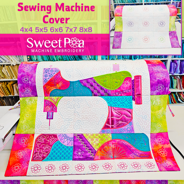 Sewing Machine Cover 10th Anniversary Embroidery Sew Along