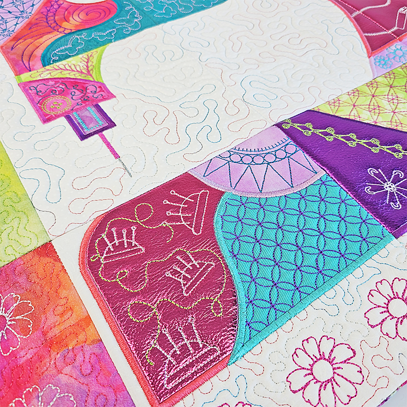 Sewing Machine Cover 10th Anniversary Embroidery Sew Along