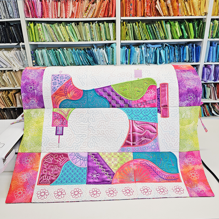 Sewing Machine Cover 10th Anniversary Embroidery Sew Along