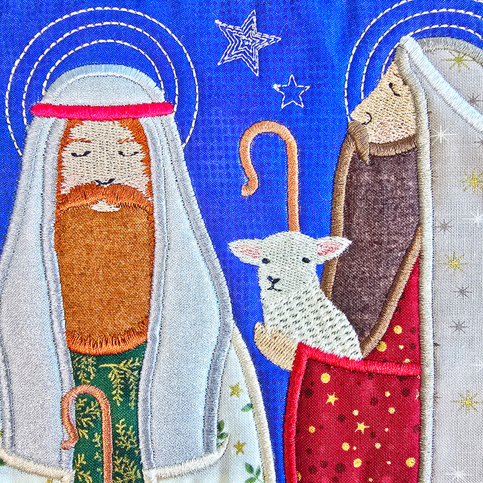 Shepherd Nativity ITH Wall Hanging