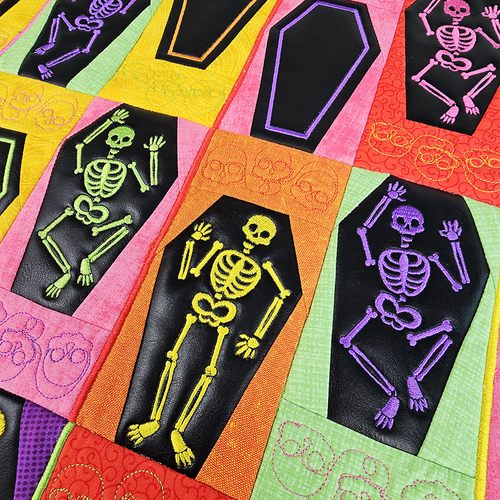 Quilt Pattern - Silly Skeletons Embroidery Designs