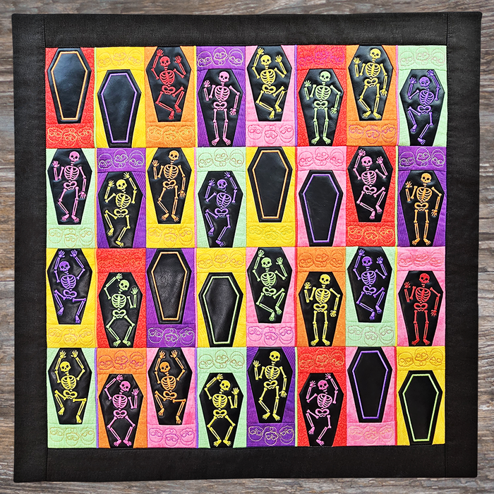 Quilt Pattern - Silly Skeletons Embroidery Designs