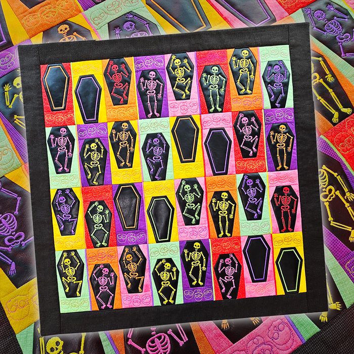 Quilt Pattern - Silly Skeletons Embroidery Designs