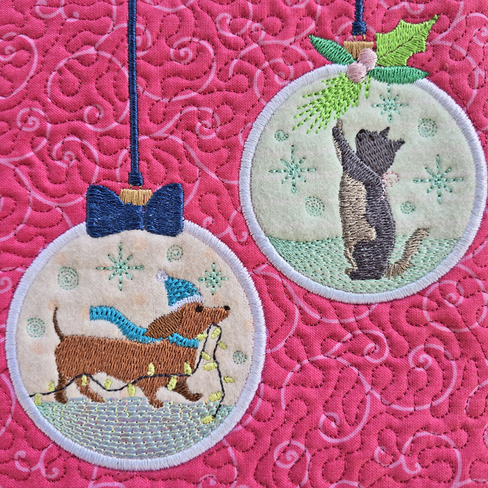 Snow Globe Quilt Made ITH