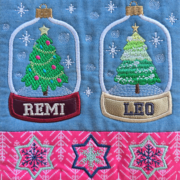 Snow Globe Quilt Made ITH