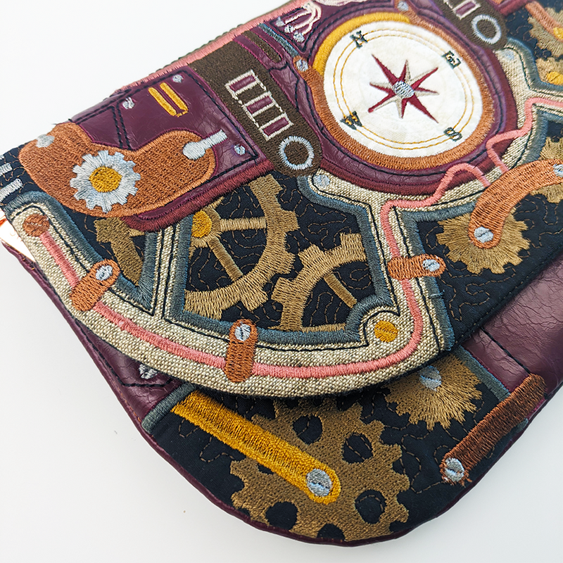 Steampunk Clutch 5x7 6x10 7x12