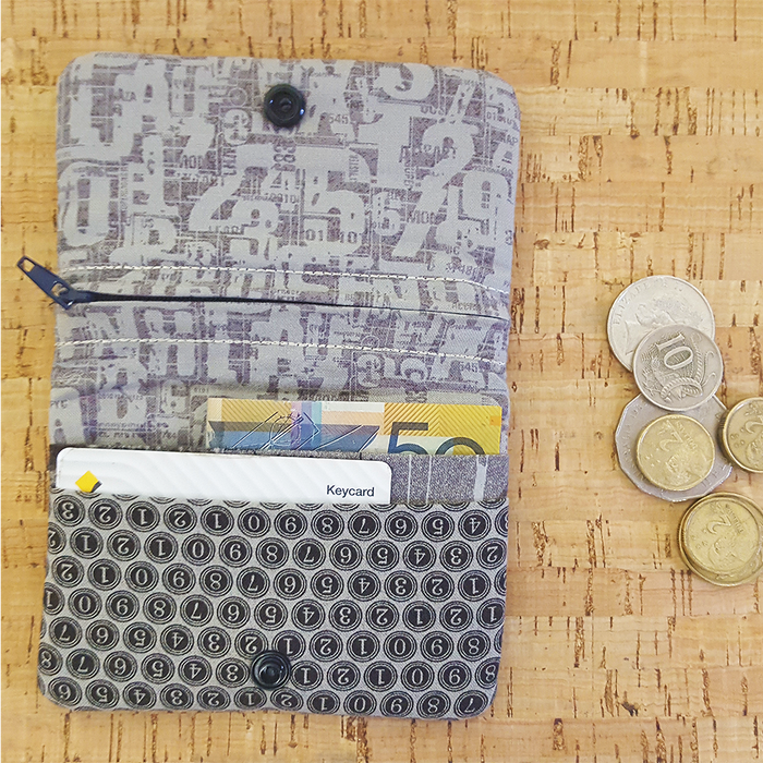 Machine Embroidery Projects - Striped Wallet