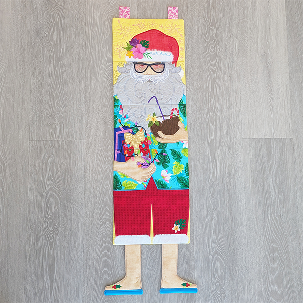 Summer Santa Hanger ITH Design