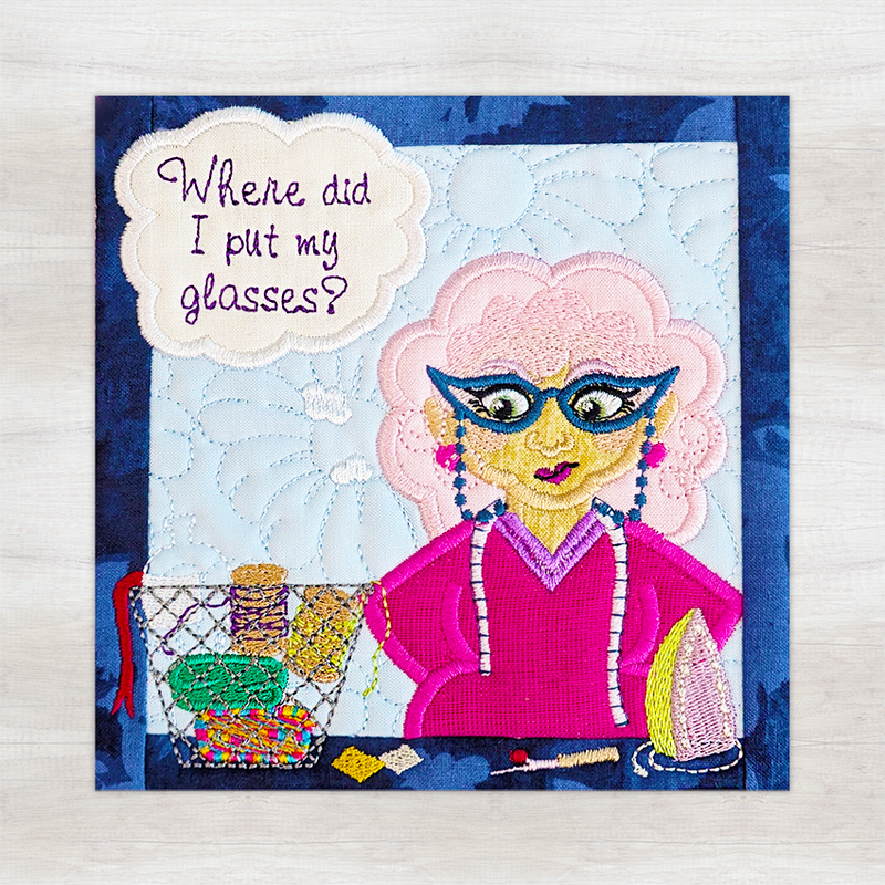 BOW The Adventures of Ms. Stitch - Block 3