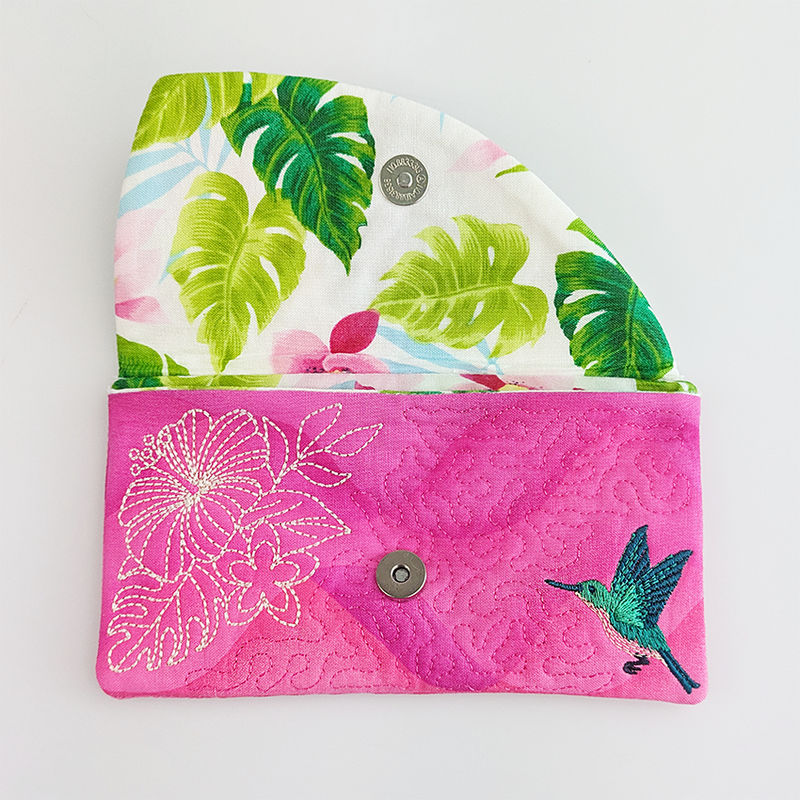 Tropical Flowers ITH Glasses Case Design