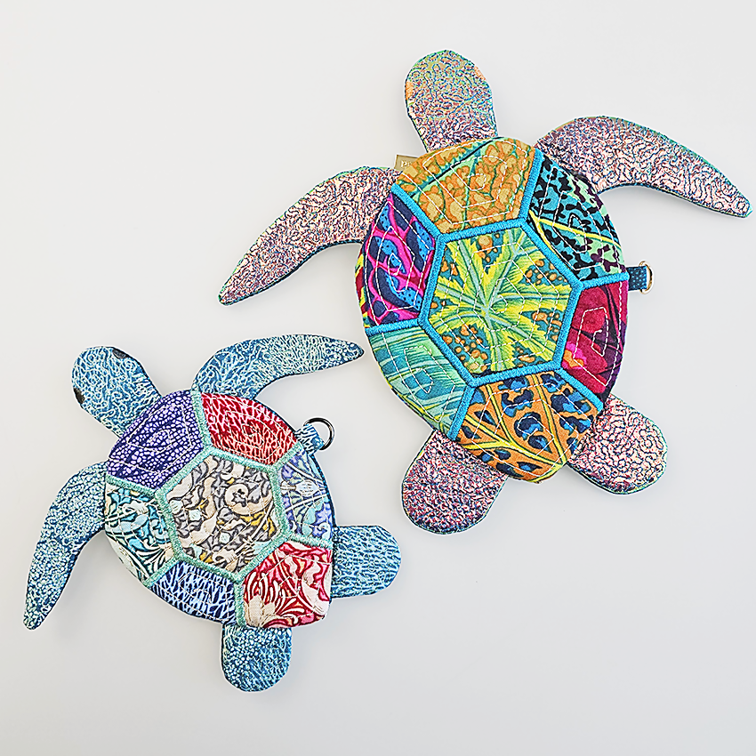 Embroidery Ideas - Turtle Zipper Purse