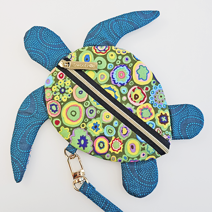 Embroidery Design - Turtle Zipper Purse