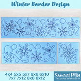 Winter Quilting Borders for Machine Embroidery