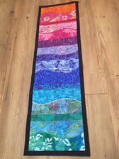 ITH Machine Embroidery Design - Freeform Table Runner