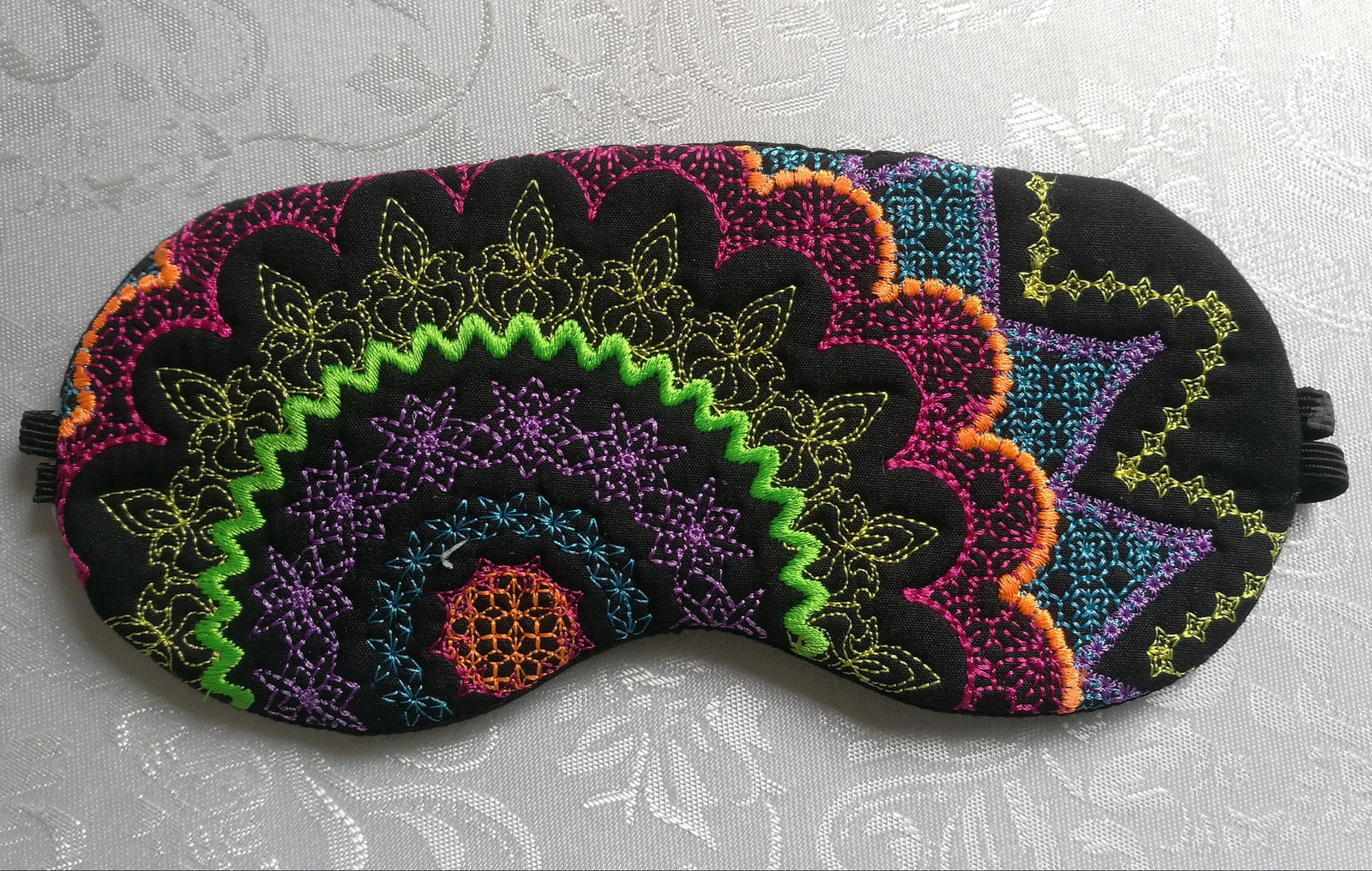 Embroidery Design ITH - Mandala Eye Mask
