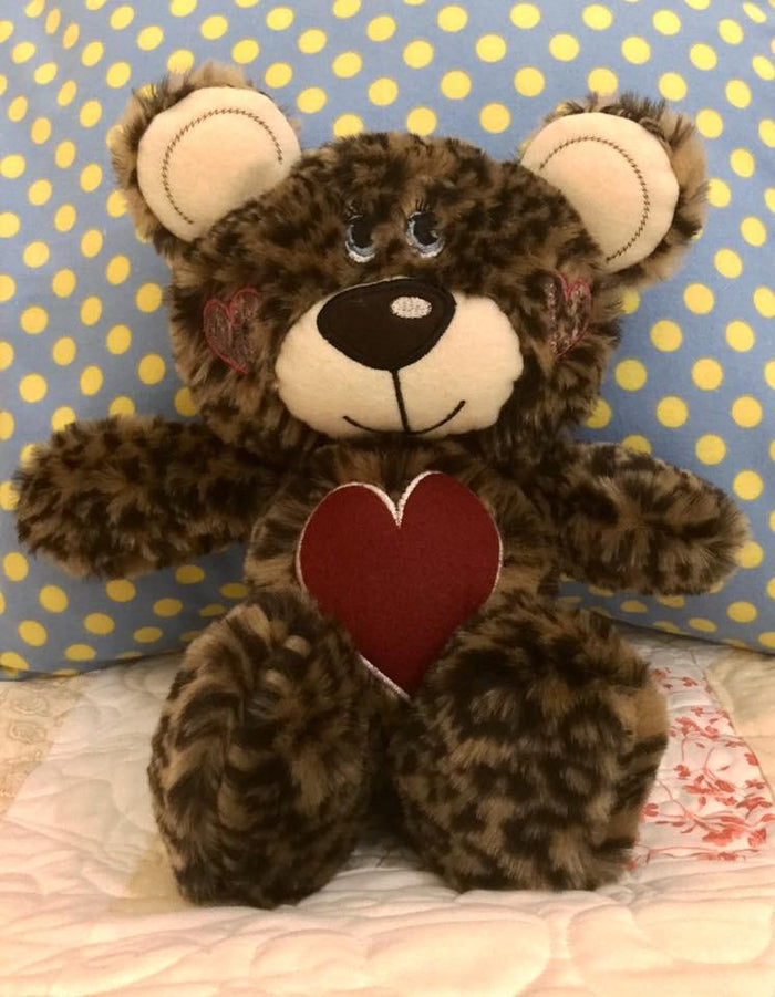 Embroidery Design ITH - Love Bear Stuffed Toy | Sweet Pea