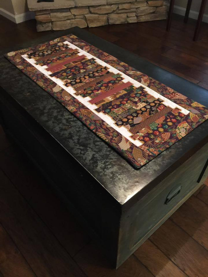 Machine Embroidery Projects - Stripey Table Runner