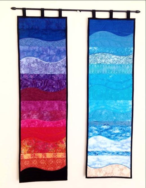 ITH Machine Embroidery Design - Freeform Table Runner