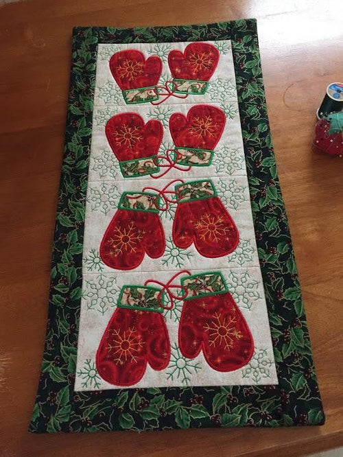 Embroidery Patterns - Mittens Quilt Blocks & Table Runner