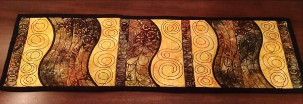 ITH Machine Embroidery Design - Freeform Table Runner