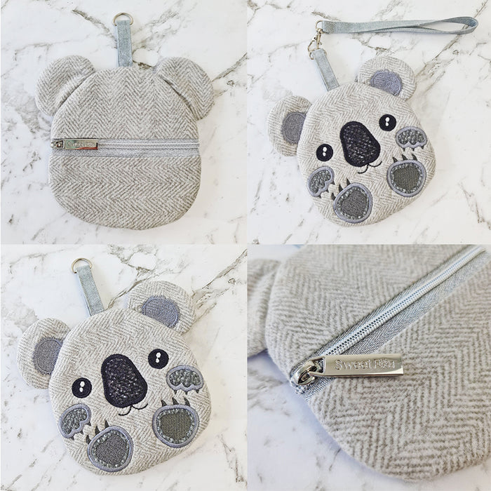 Embroidery Ideas - Little Koala Zipper Purse