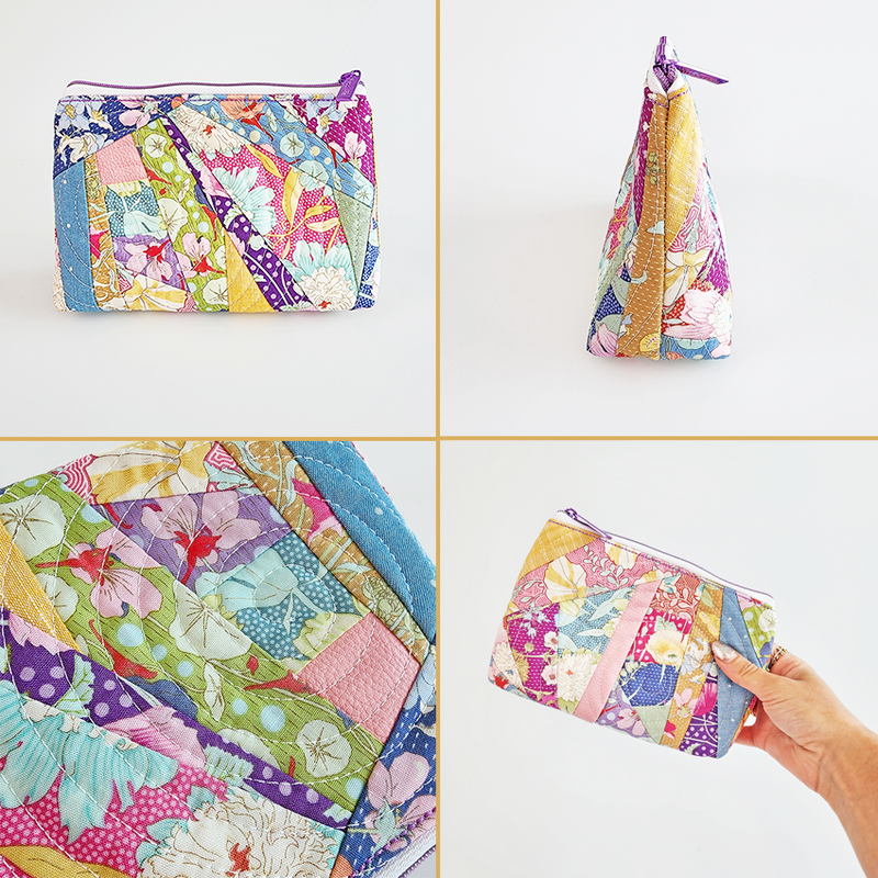 Flip & Fold Jumble Purse in the hoop machine embroidery design