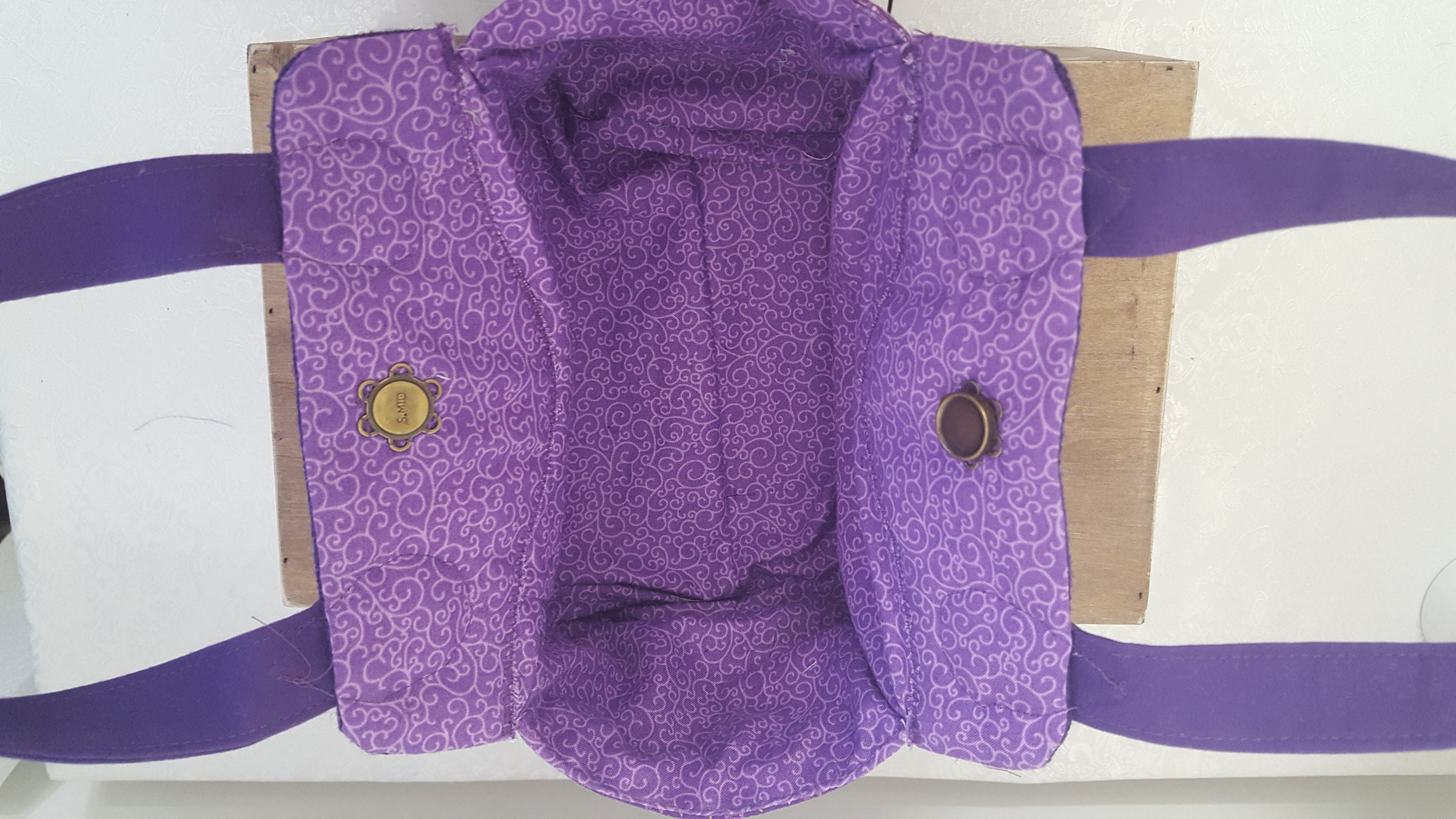 Designer hand bag in the hoop machine embroidery design ITH handbag