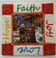 Christmas Embroidery Ideas - Faith Hope Love Joy Mug Rug