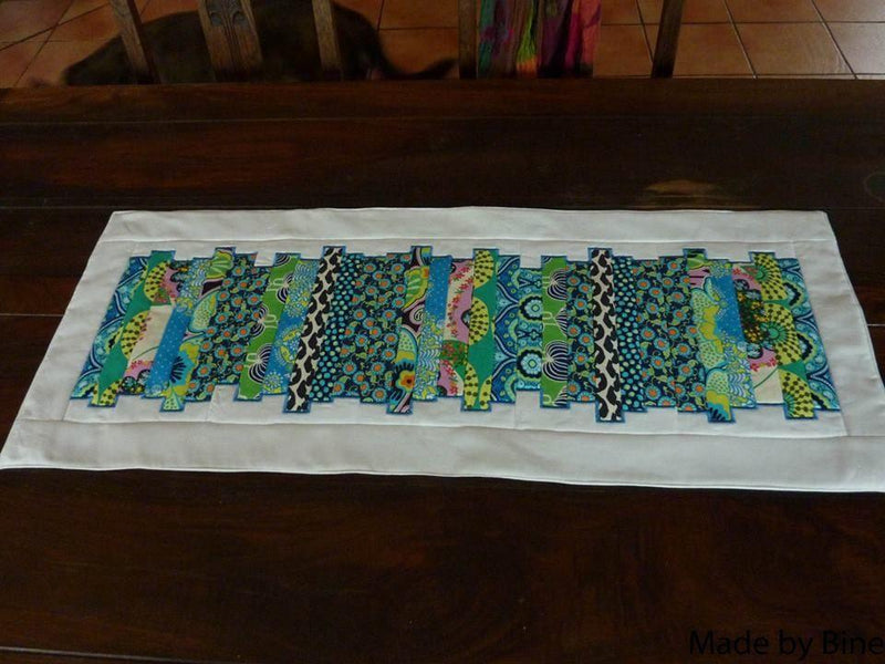 Machine Embroidery Projects - Stripey Table Runner