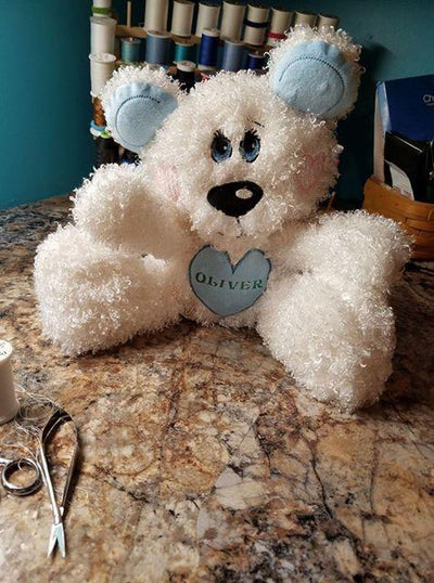 Embroidery Design ITH - Love Bear Stuffed Toy | Sweet Pea