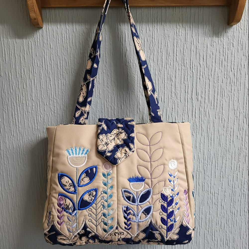 In The Hoop Machine Embroidery Design - Meadow Bag