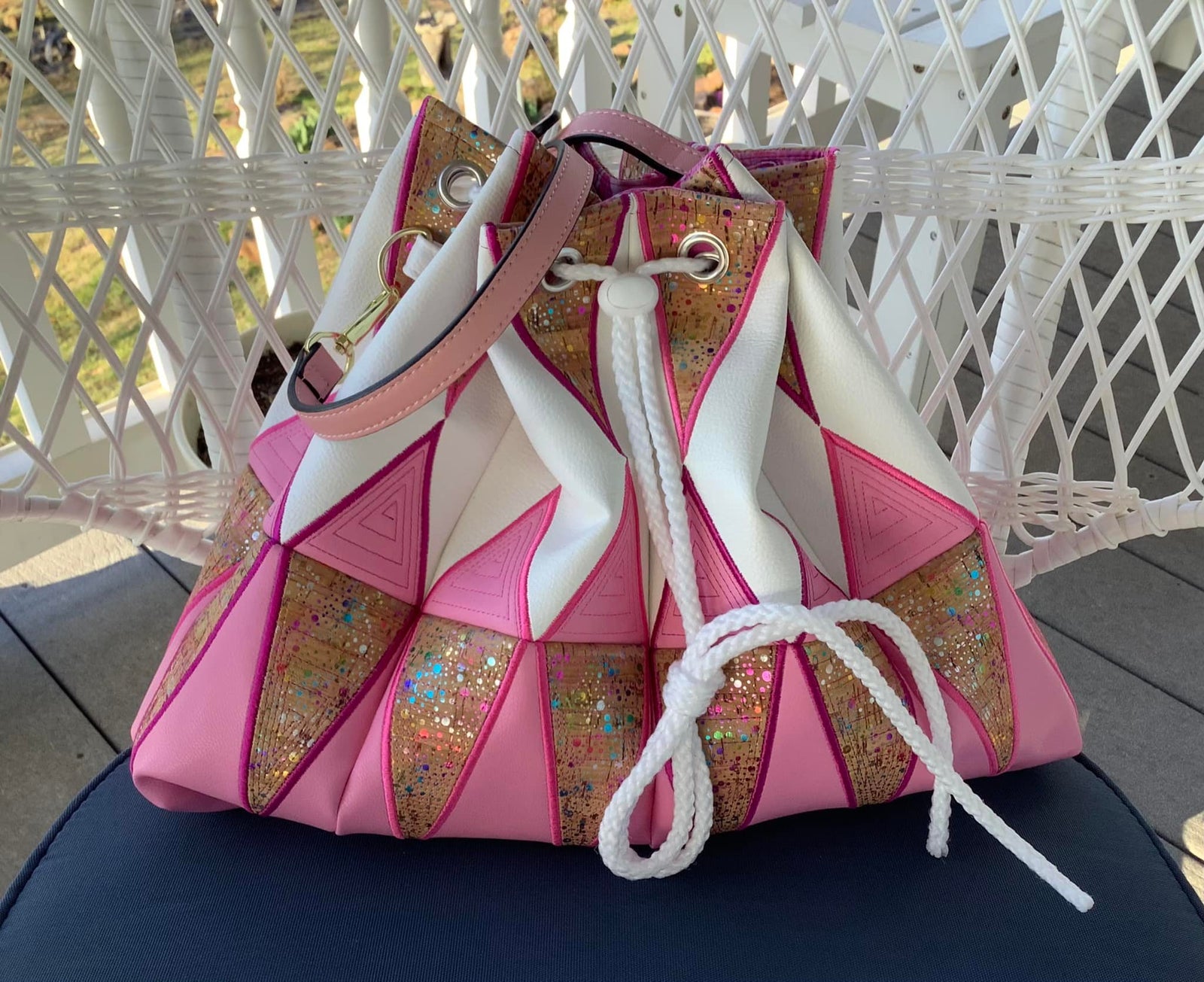 Embroidery Design ITH - On Point Tote Bag