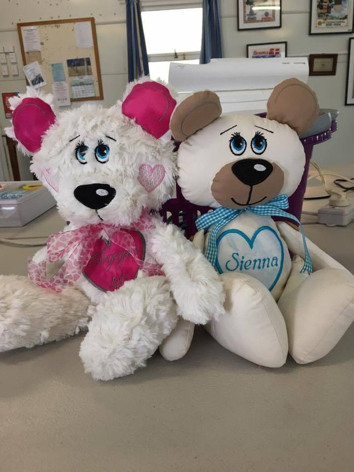 Embroidery Design ITH - Love Bear Stuffed Toy | Sweet Pea
