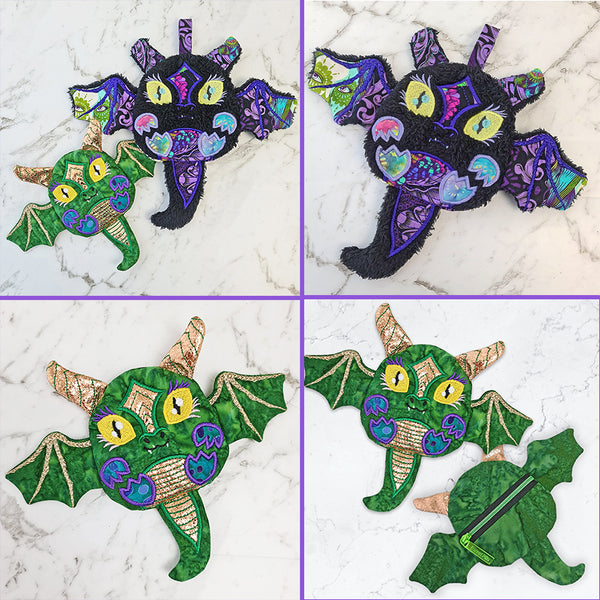 Embroidery Ideas - Dragon Zipper Purse