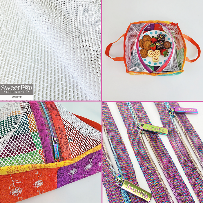 Mesh Food Carrier in the hoop machine embroidery design
