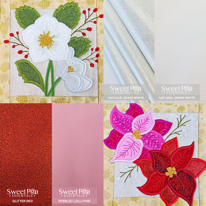 ITH Machine embroidery Design - Patchwork Apple Hanger or Table Runner