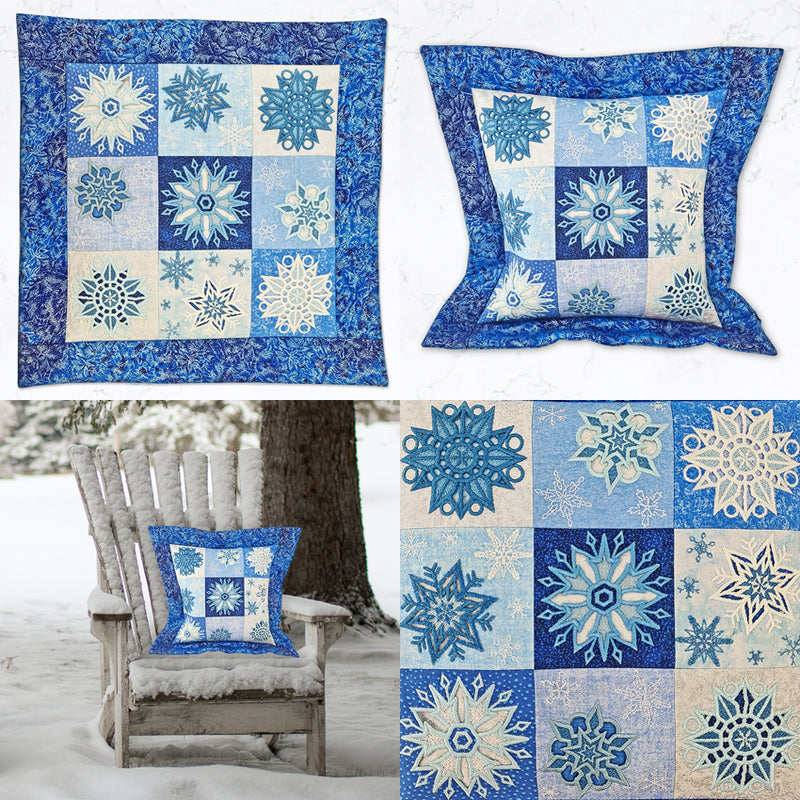 Snowflake Lace Cushion