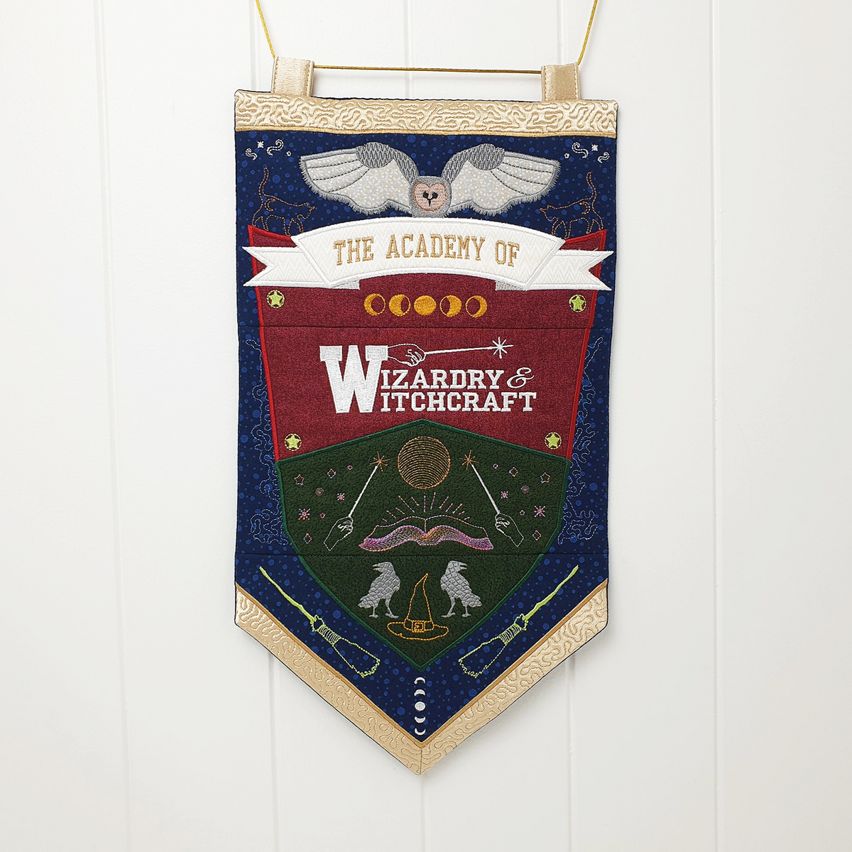 Witches & Wizards Flag or Table Runner 5x7 6x10 7x12