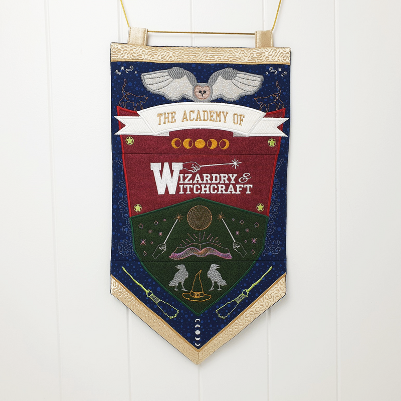 Witches & Wizards Flag or Table Runner 5x7 6x10 7x12