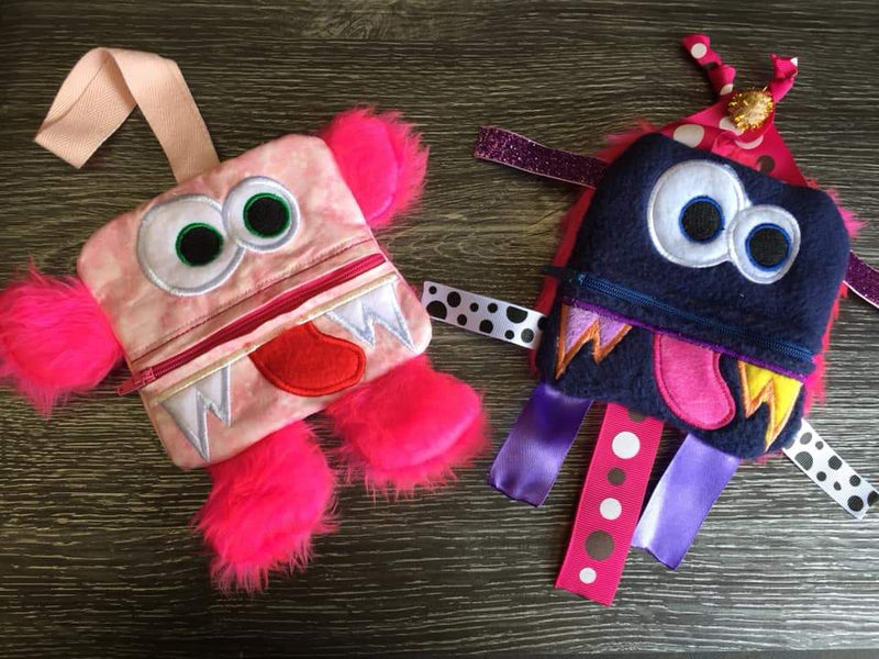 Worry Monster Zipper Purse Charity Design