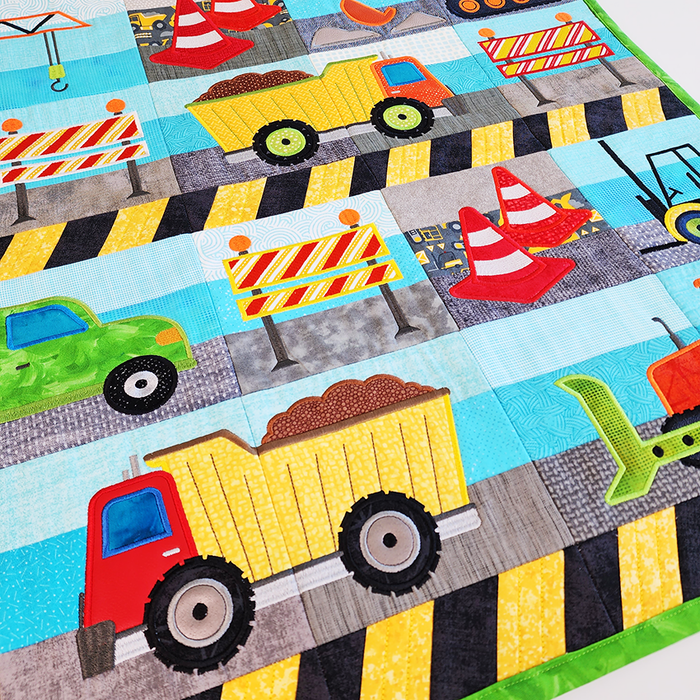 Under Construction Quilt 4x4 5x5 6x6 7x7