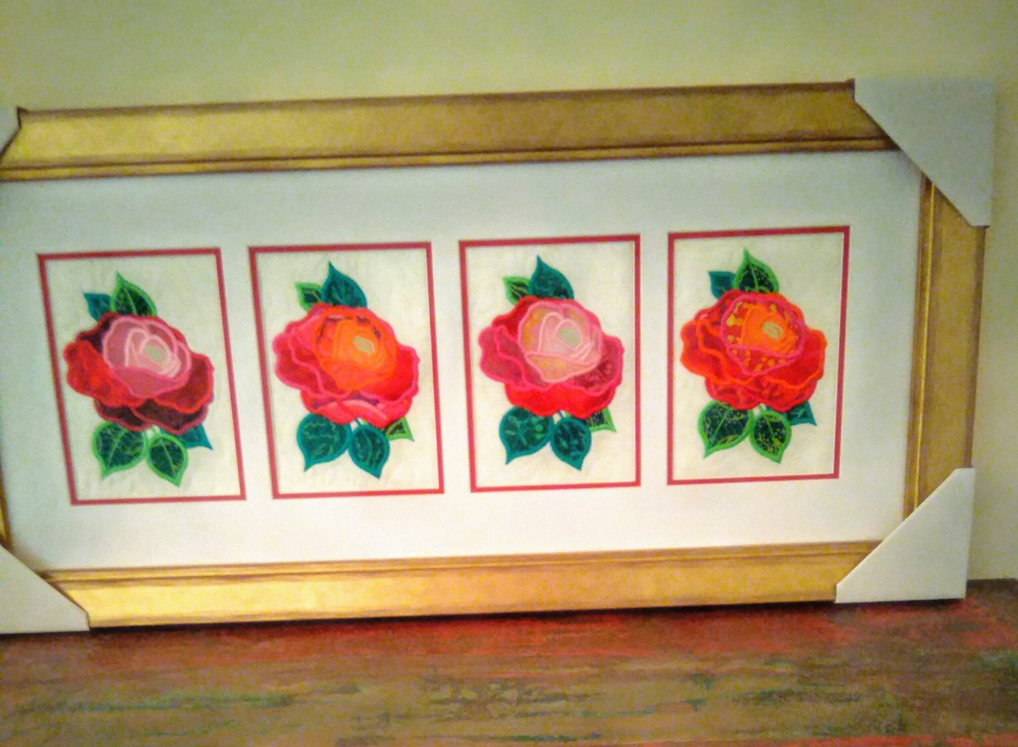 Machine Embroidery Ideas - Tea Rose Flower Block Add-on