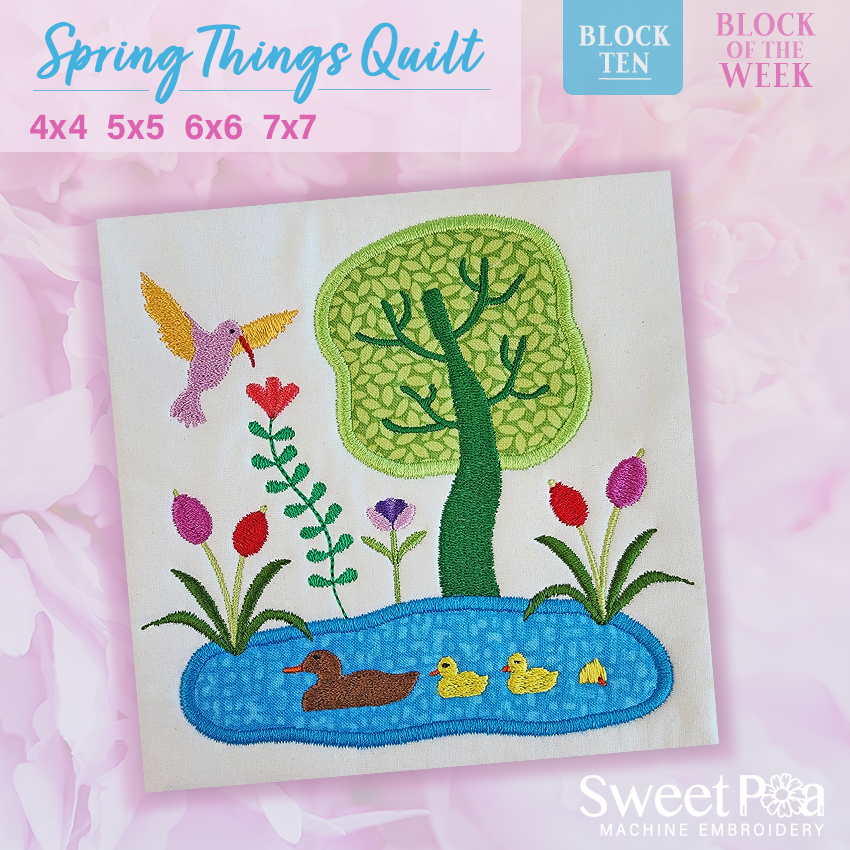 BOW Spring Things Quilt - Block 10