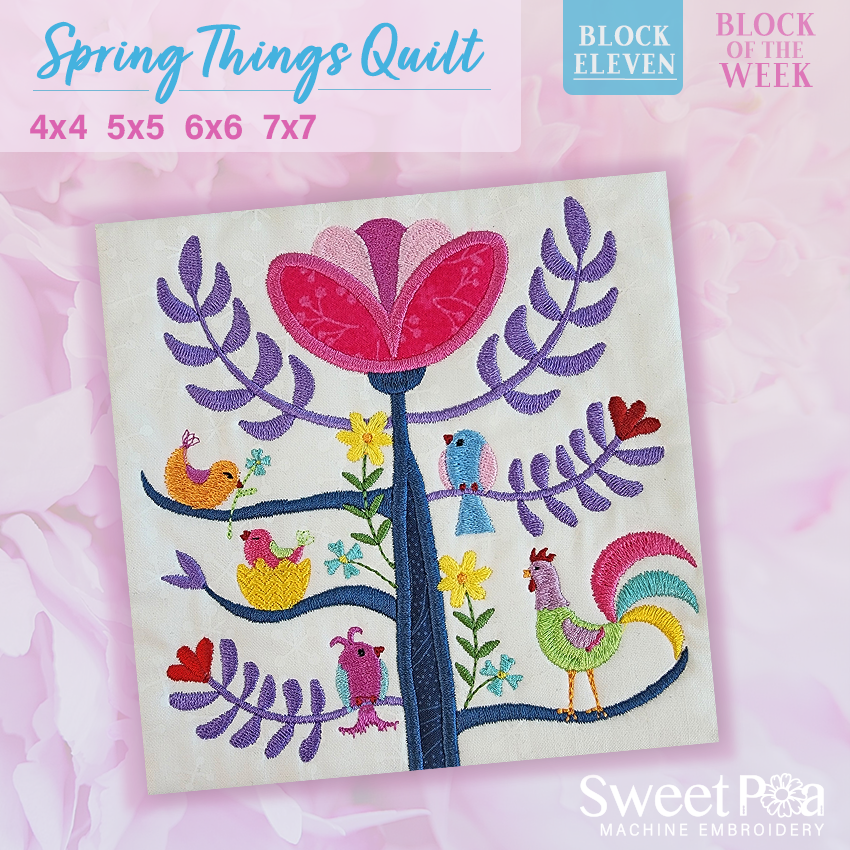 BOW Spring Things Quilt - Block 11