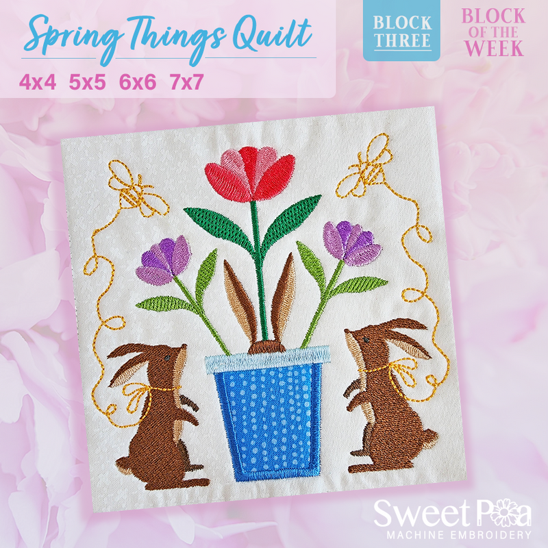 BOW Spring Things Quilt - Block 3